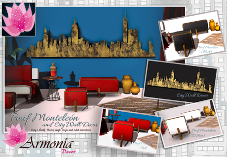 Second Life Marketplace - Armonia Decor [AD] City Wall Decor